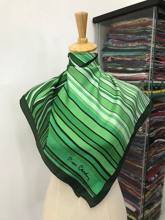 Vintage Pierre Cardin Silk Scarf Pierre Cardin Square Scarf | Etsy