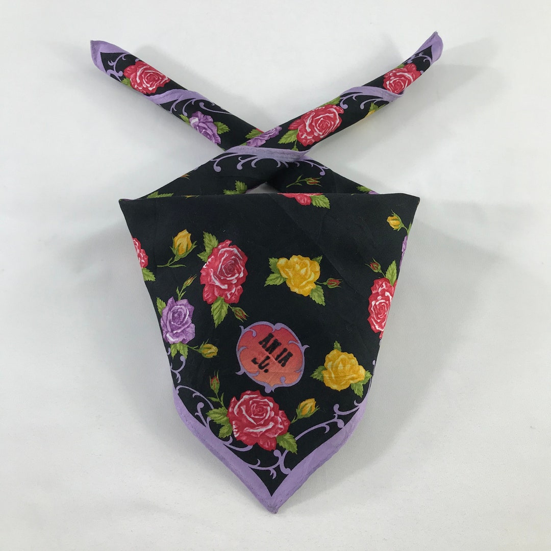 Anna Sui Handkerchief Bandana Babushka Wrap Authentic Accessories ...