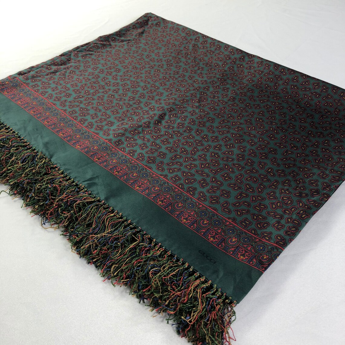 Vintage Gucci Silk Scarf Gucci Silk Muffler Gucci Neck Scarf - Etsy