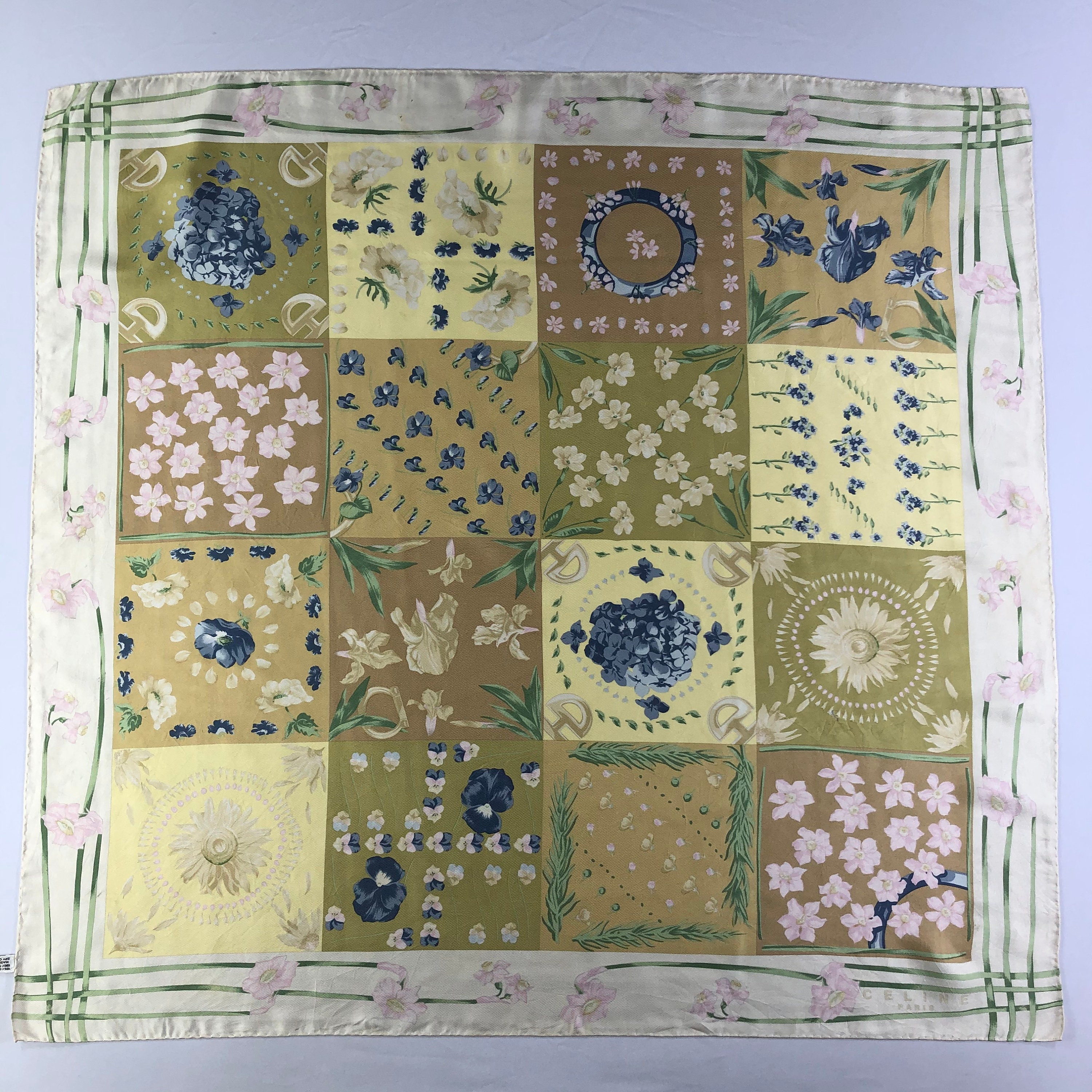 Vintage Celine Shawl Celine Silk Scarf Celine Silk Muffler - Etsy