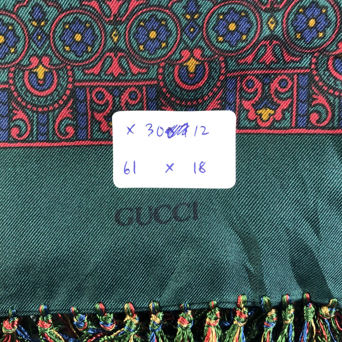 Vintage Gucci Silk Scarf Gucci Silk Muffler Gucci Neck Scarf - Etsy