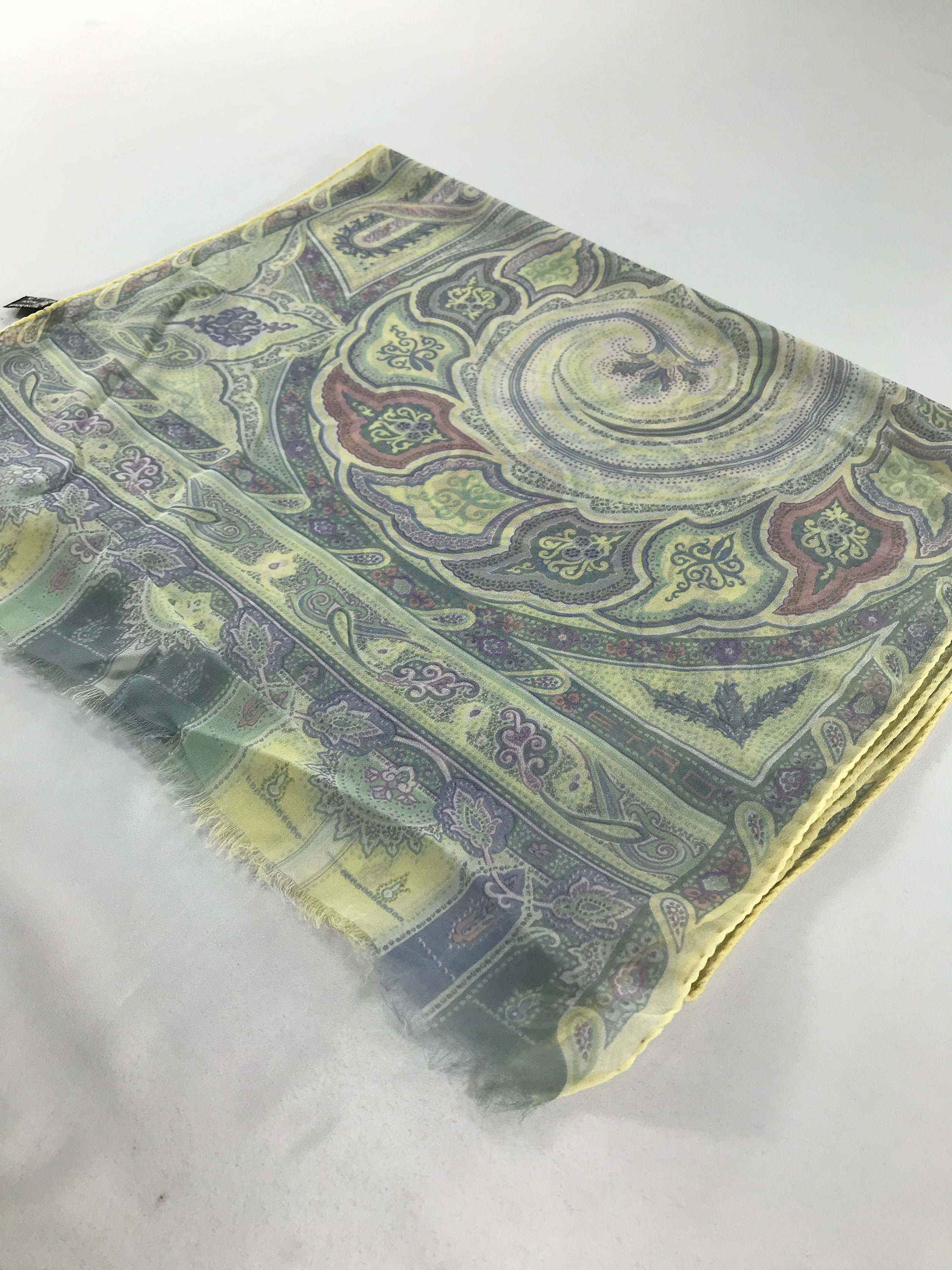 Vintage Etro Silk Scarf Etro Paisley Scarf Authentic Etro - Etsy UK