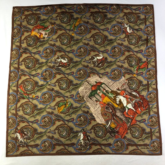 Vintage Josef Otten Silk Scarf Neckerchief Neckwear M… - Gem