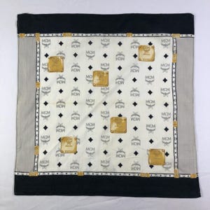 Vintage MCM Handkerchief, Vintage MCM Bandana, MCM Head Scarf, Vintage ...