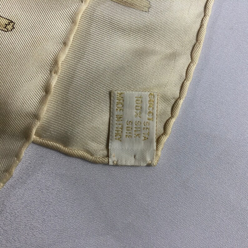 Vintage Gucci Silk Scarf Gucci Silk Muffler Gucci Neck Scarf | Etsy