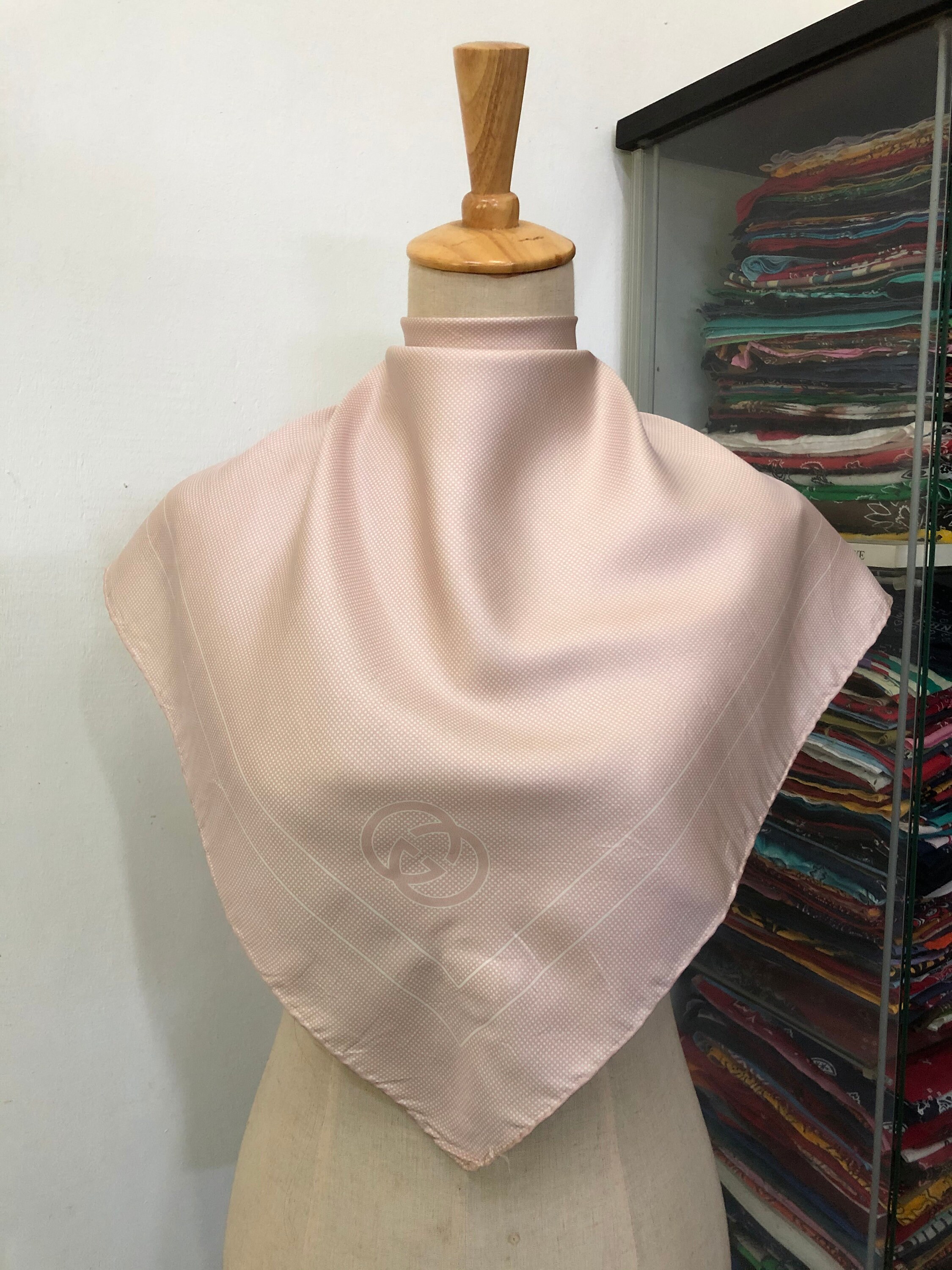 Vintage Gucci Silk Scarf Gucci Silk Muffler Gucci Neck Scarf - Etsy