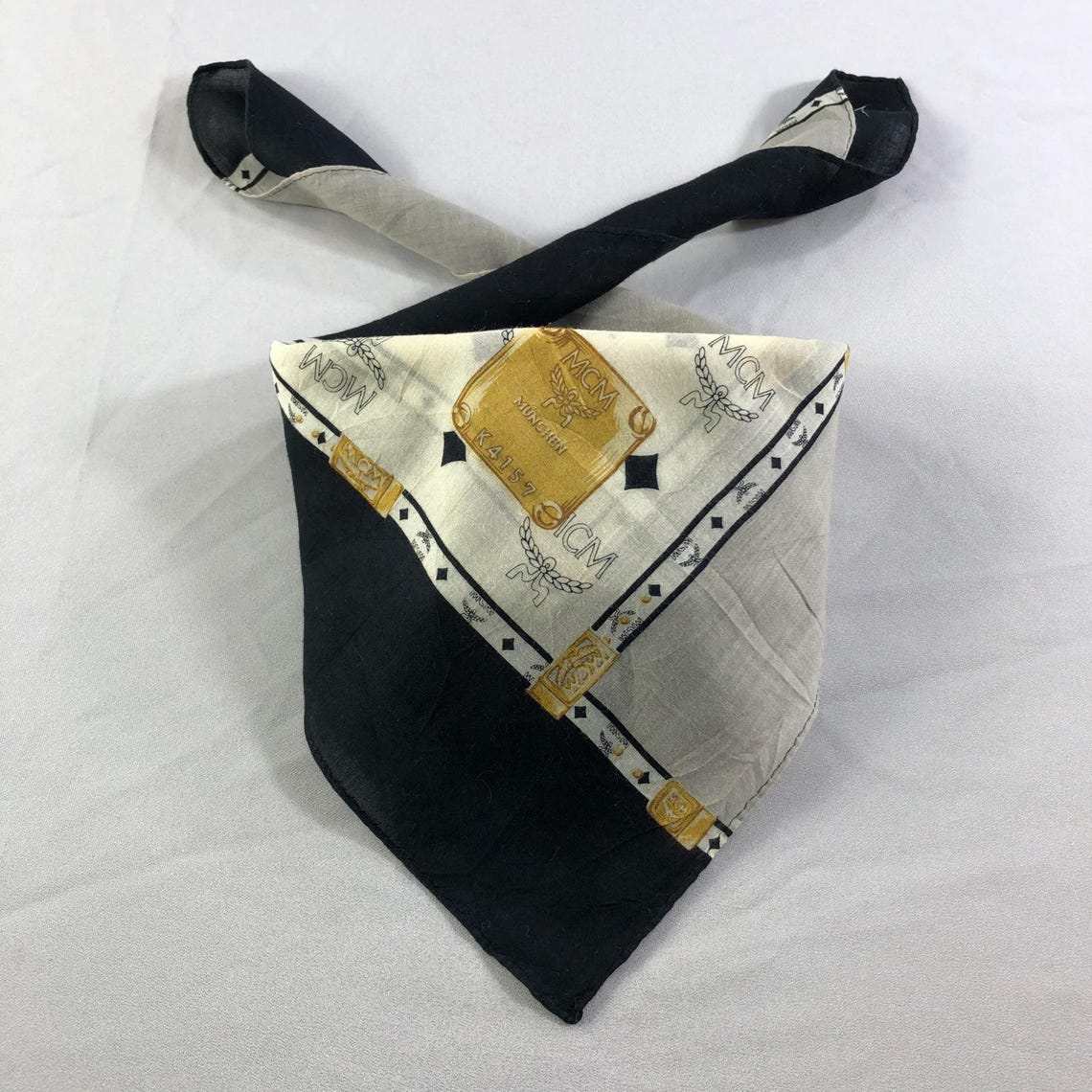 Vintage MCM Handkerchief, Vintage MCM Bandana, MCM Head Scarf, Vintage ...