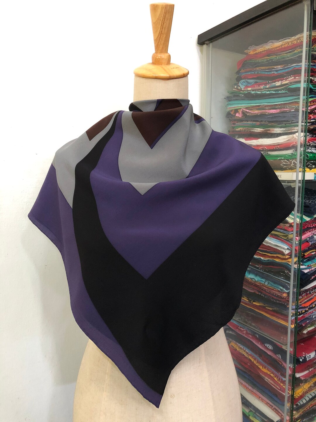 Vintage Gucci Silk Scarf Gucci Silk Muffler Gucci Neck Scarf Gucci ...