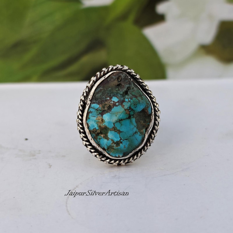 Raw Turquoise Ring - Etsy