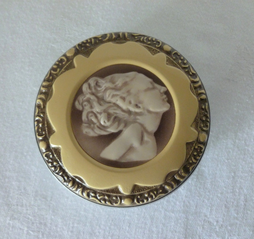 REDUCED to CLEAR - Beautiful Art Deco Gwenda Powder Pot / Jar / Bowl ...