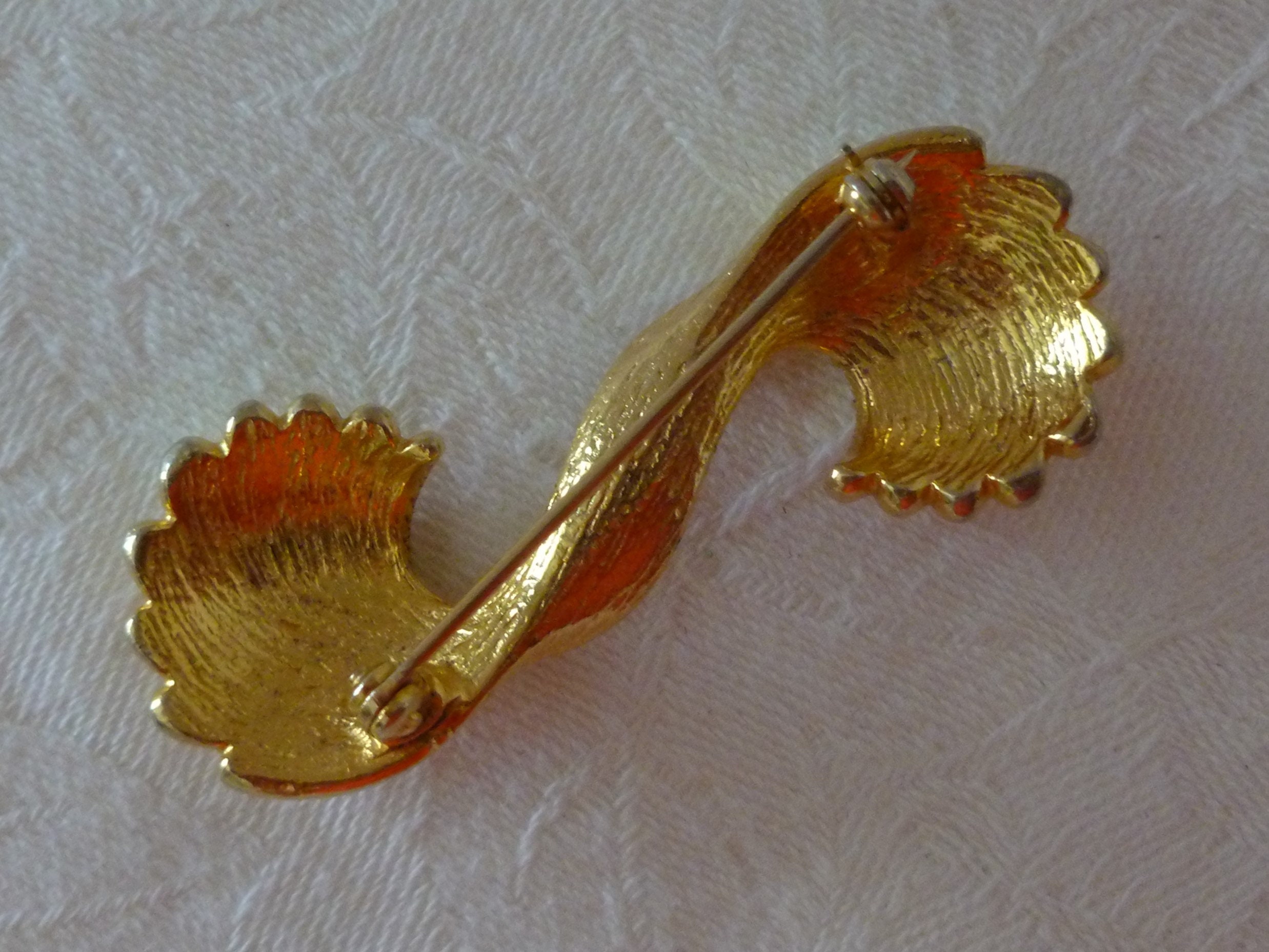 Broche / Pin Vintage Goldtone Twist - Etsy España