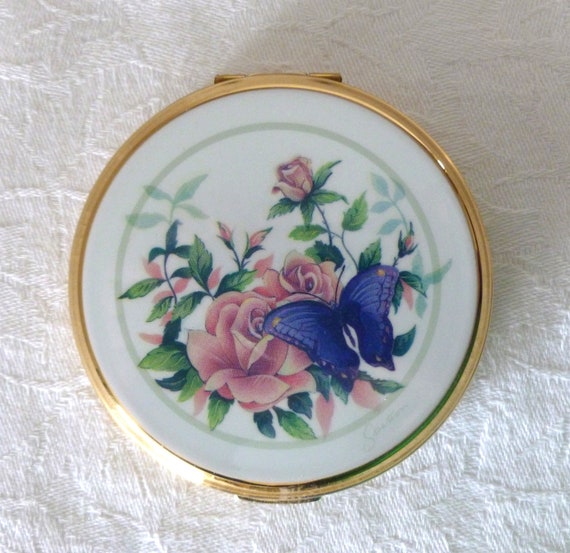 Vintage Stratton Mini Convertible Powder Compact with… - Gem