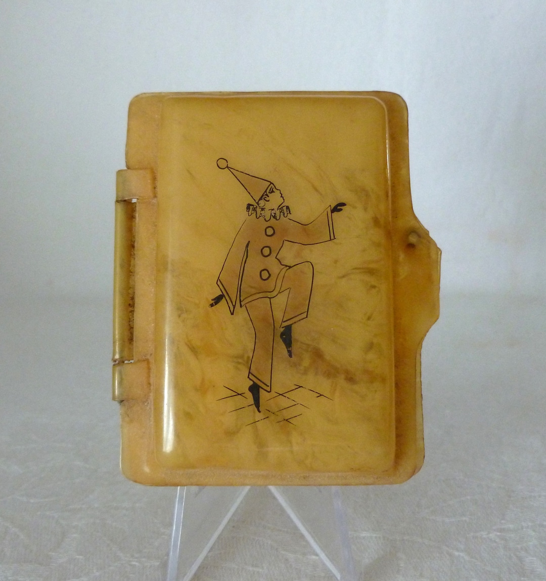 Rare Art Deco Celluloid Sewing Case With Pierrot - Etsy