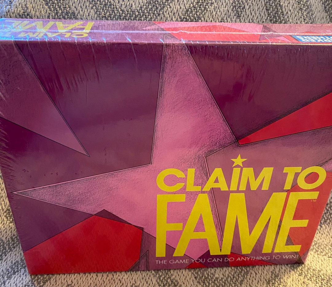 Sealed! Vintage "claim to Fame" Board Game! 90’s - Etsy