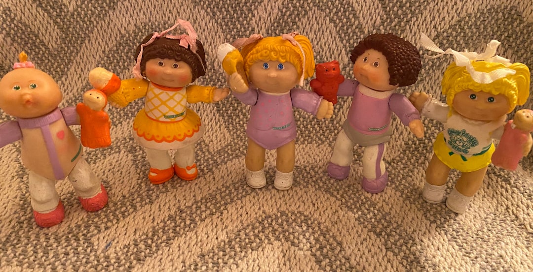 Oh so Vintage Mini Cabbage Patch Kids Figure Set - Etsy