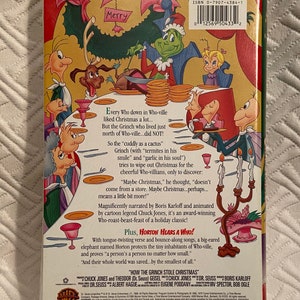 Awe! Vintage 90's Dr. Seuss VHS Christmas Movie~how the Grinch Stole ...