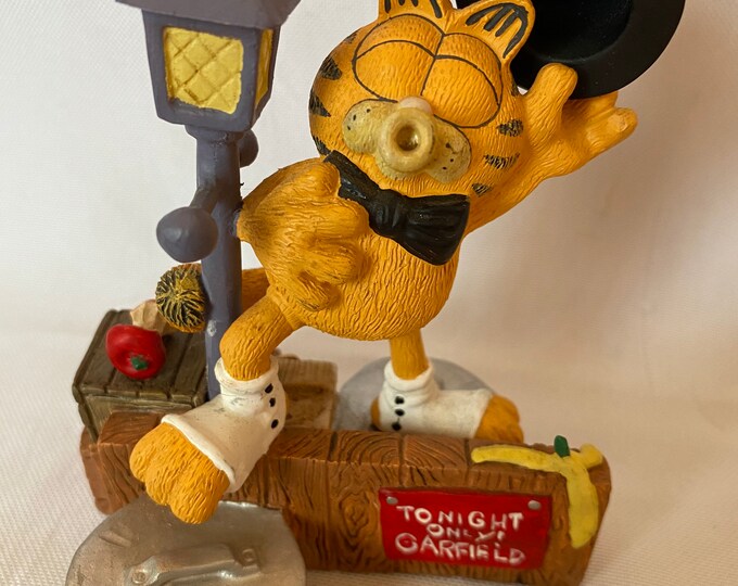 Vintage Garfield Figurine Danbury Mint midnight Serenade - Etsy
