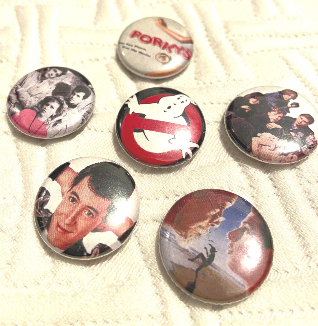 Vintage! Good Old Classics! Movie Buttons Pins! - Etsy