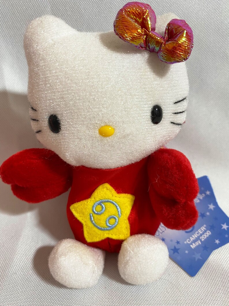 Hello Kitty Plush/cancer Zodiac Sign Hello Kitty - Etsy