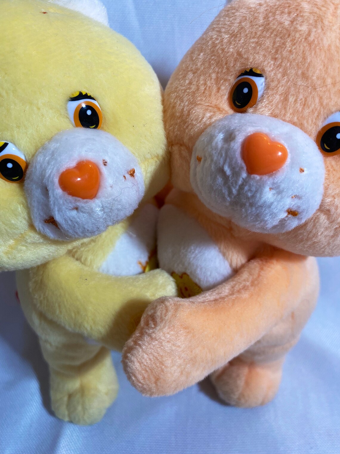 Care Bears Cuddle Pairs Funshine Bear And Friend Bear Plush Set Etsy