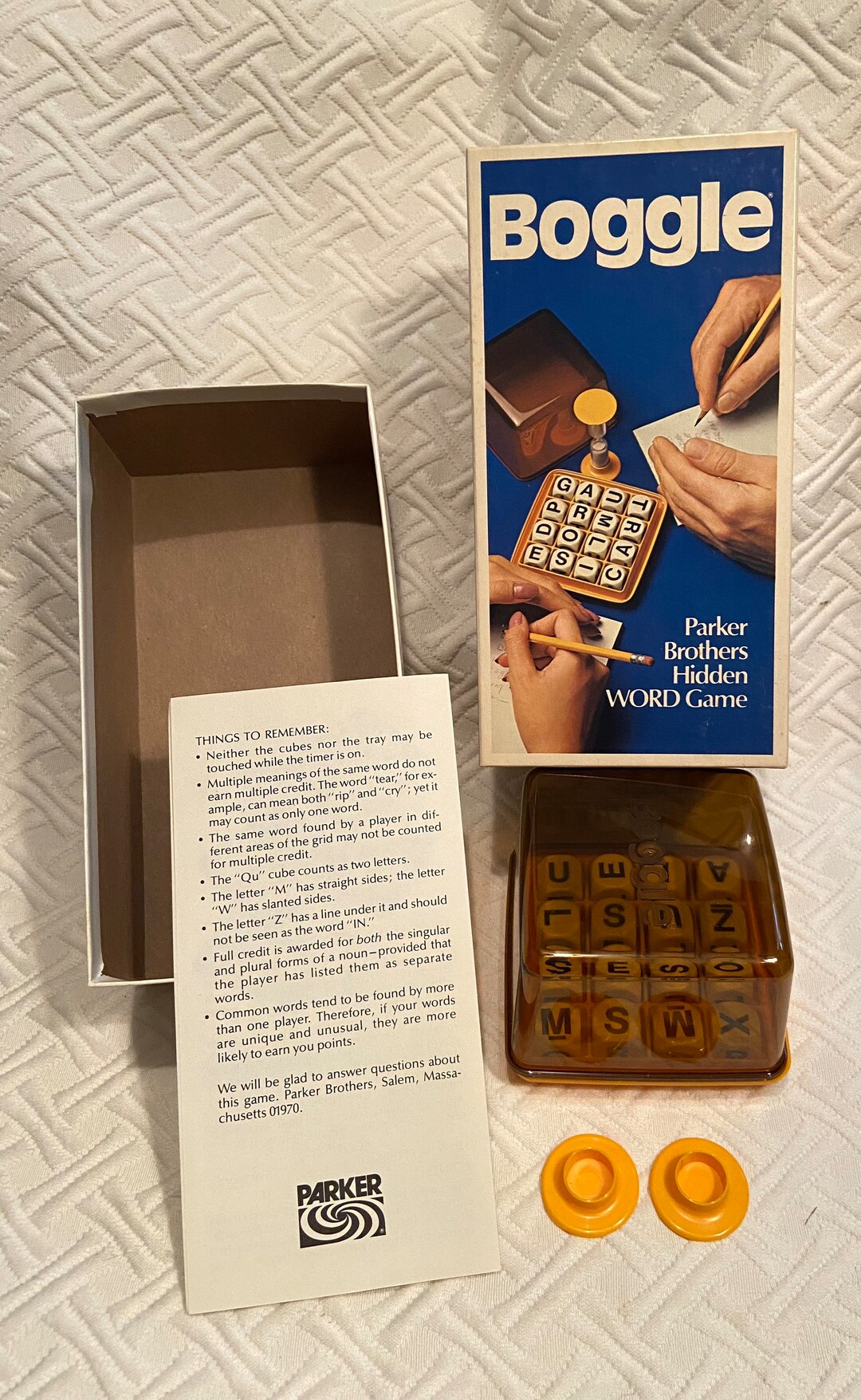 Oh so Vintage boggle 1976 Parker Brothers Game - Etsy