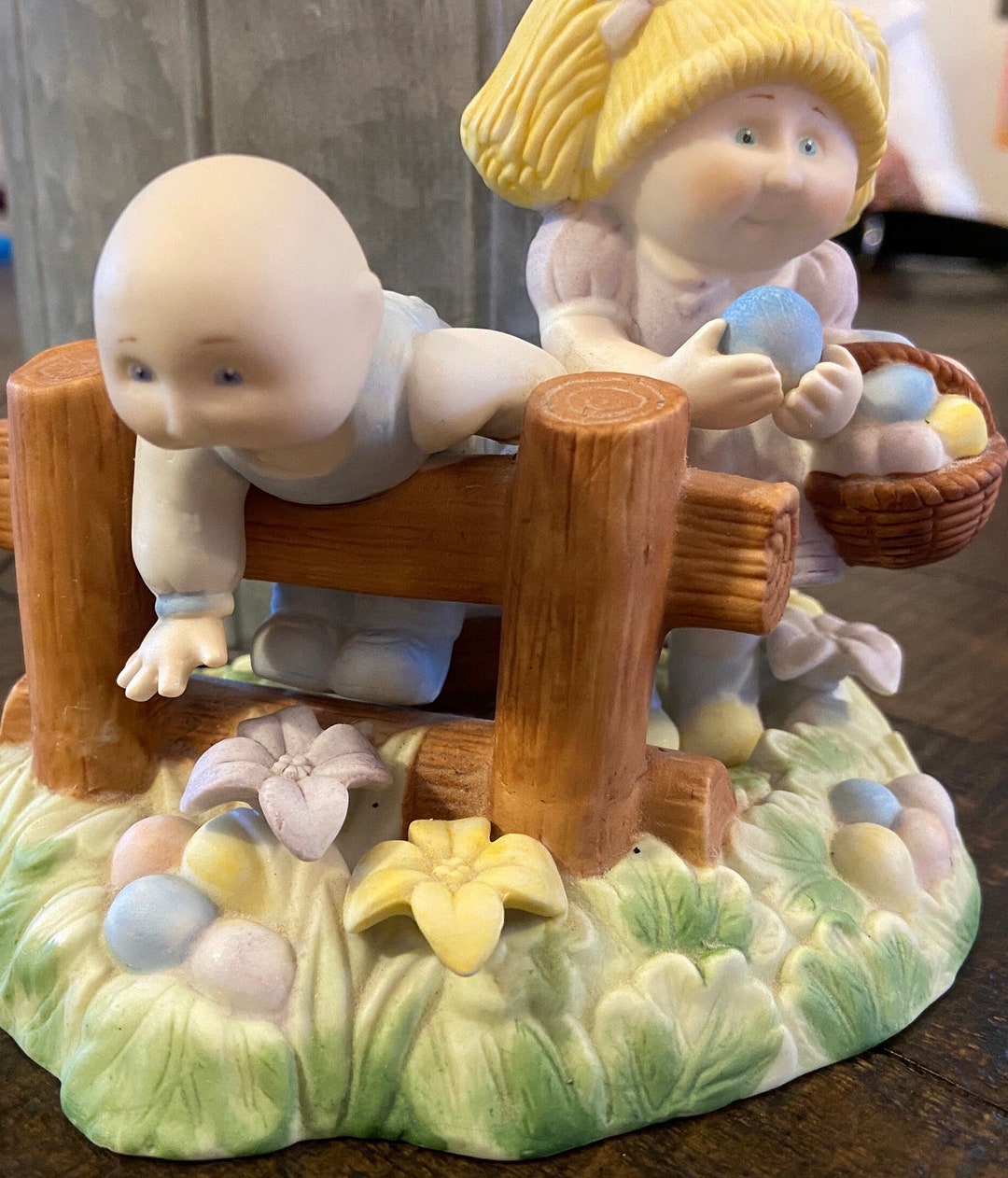Oh so Vintage 1985 Cabbage Patch Figurine finding Easter Treats - Etsy