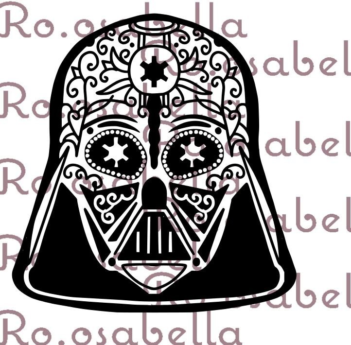 Darth Vader Sugar Skull Tattoo