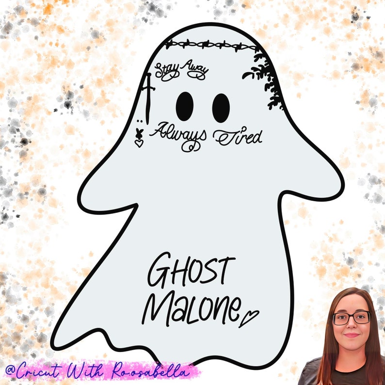 Ghost Malone SVG Cricut Cut File Plus 2 Free Files - Etsy