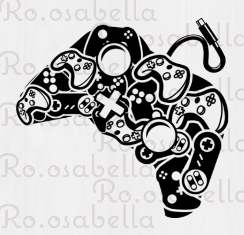Video Game PNG Cut File Compatible With Cricut -FREE Bonus Cut File - Etsy