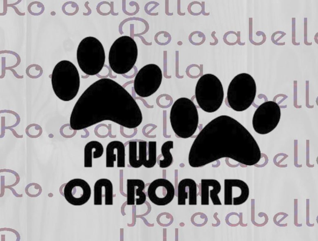 Paws on Board - PNG Cut File for Cricut - Etsy