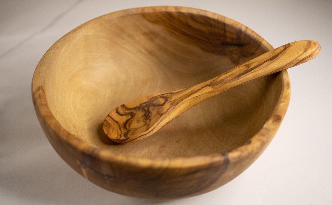 Olive Wood Coffee Spoon Set L Set of Small Spoons - Etsy