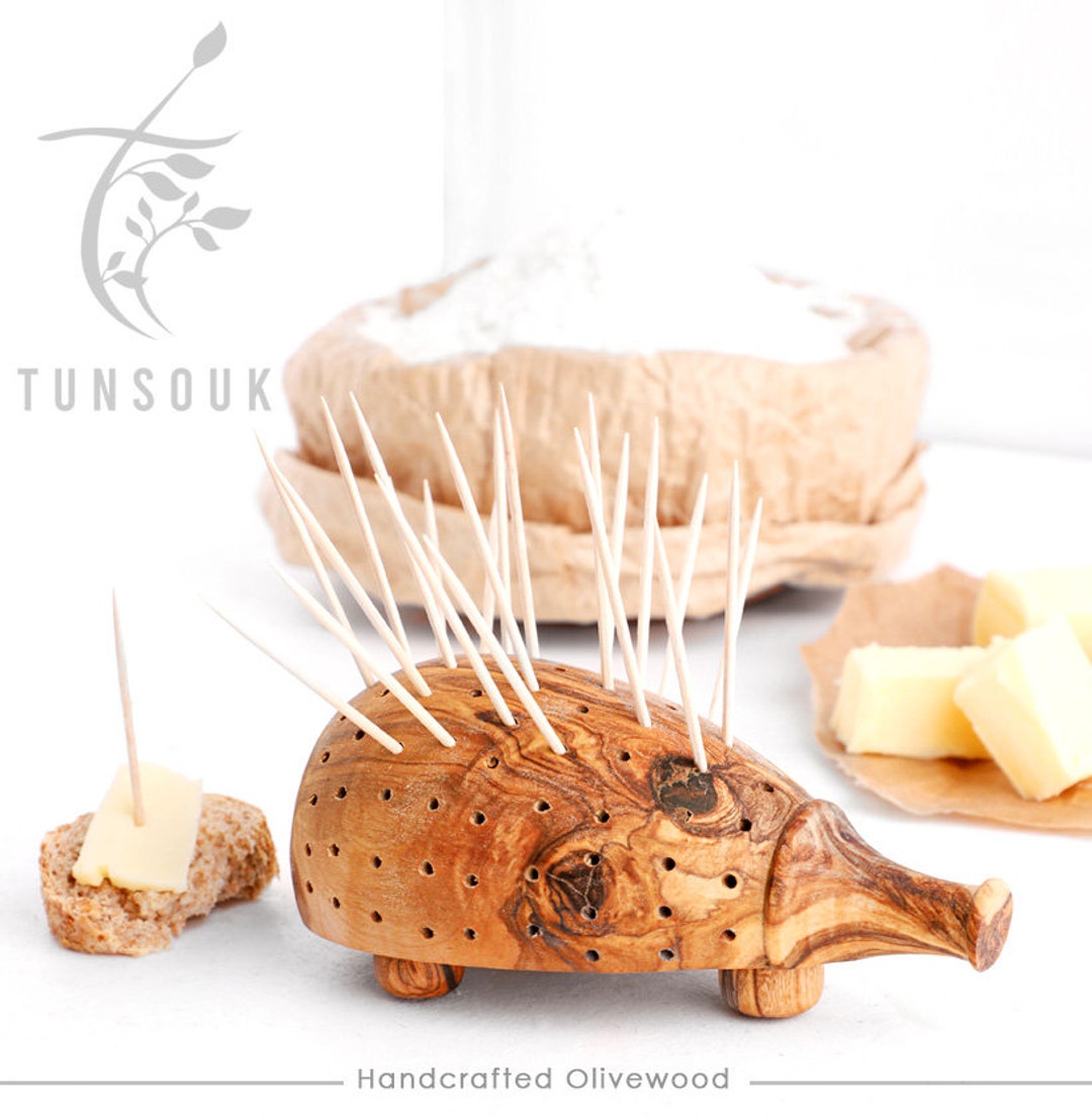 Toothpick Holder | Original Hedgehog Toothpick Holder | Handmade Olive ...