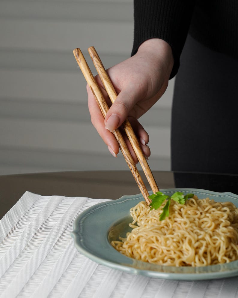 Olive Wood Handmade Chopstick | Chopstix | Chop Sticks | Chop Stix ...