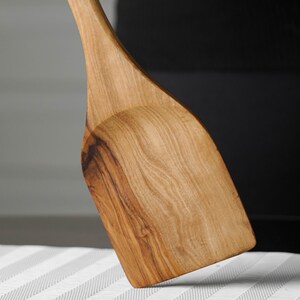 Personalized Olive Wood Spatula | Handmade Rustic Kitchen Utensil - Etsy