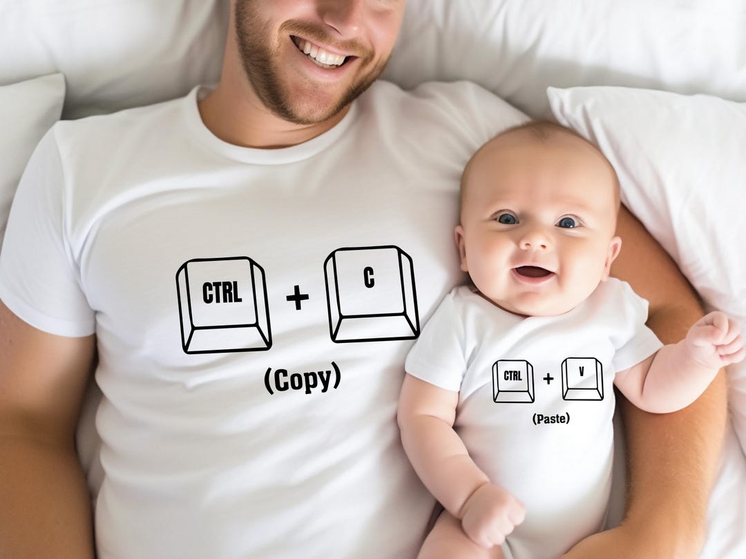 Copy and Paste Daddy and Daughter Shirts, Father and Baby Matching ...