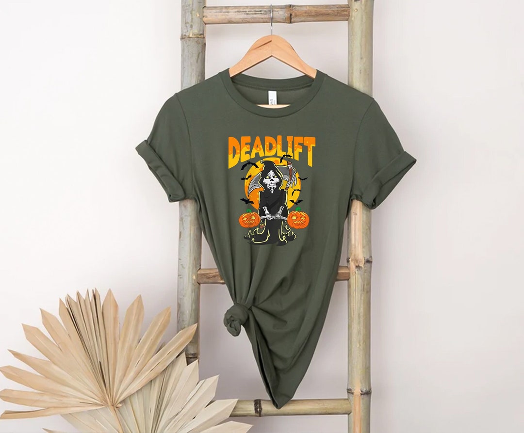 Deadlift Skeleton Shirt, Skeleton Workout Shirt, Crossfit Tee ...