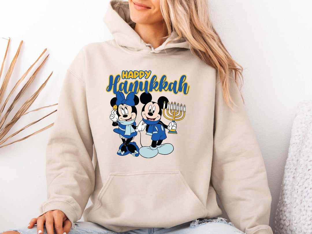 Disney Mickey and Minnie Mouse Happy Hanukkah Hoodie, Happy Hanukkah ...