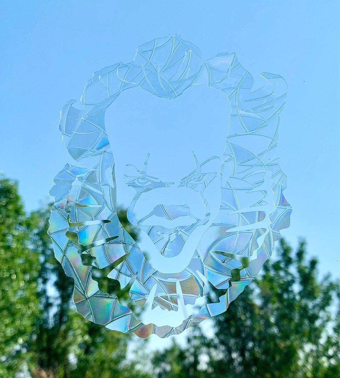 Pennywise Window Cling Bling Holographic Rainbow Maker Sun Catcher - Etsy