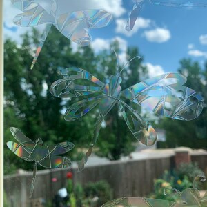 Dragonfly Sun Catcher Window Cling Bling (set of 10) - Etsy