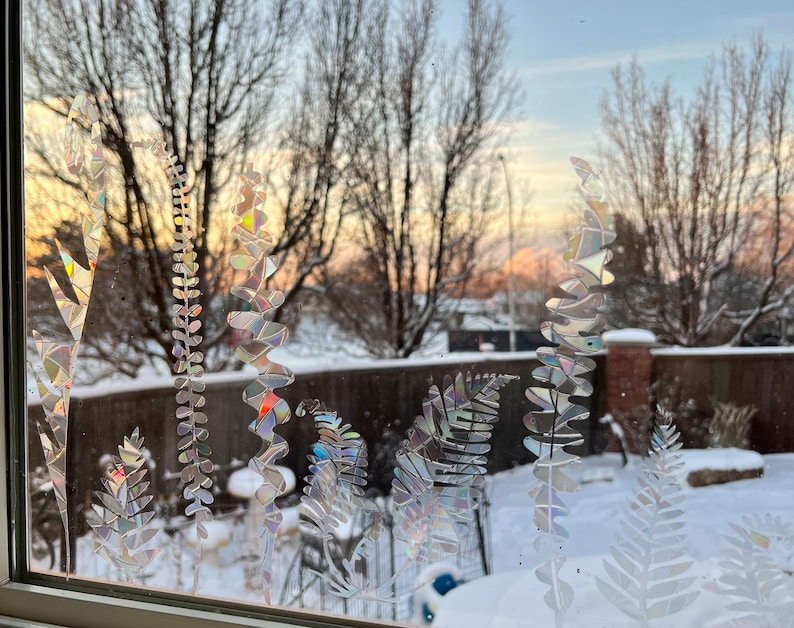 Fern Window Cling Bling Holographic Rainbow Maker Sun Catcher - Etsy