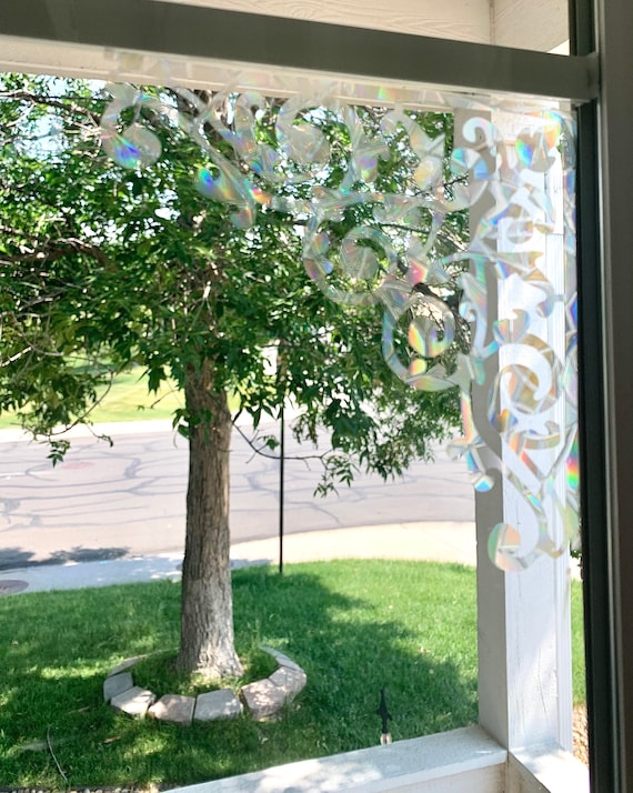 Ornamental Corner Window Cling Bling Sun Catcher Holographic - Etsy