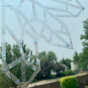 Crystal Corner Window Cling Bling Sun Catcher Holographic Rainbow Maker ...