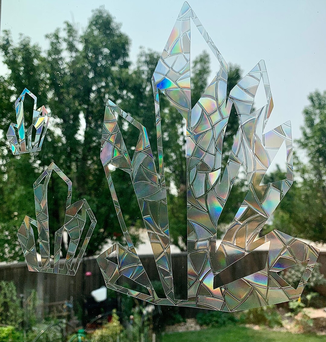 Cubed Crystal Sun Catcher Window Cling Bling. - Etsy