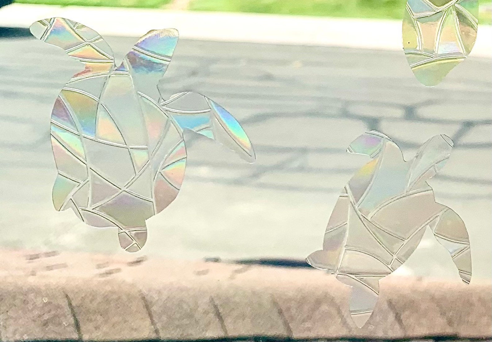 Sea Turtle Sun Catcher Window Cling Bling (set of 6) - Etsy