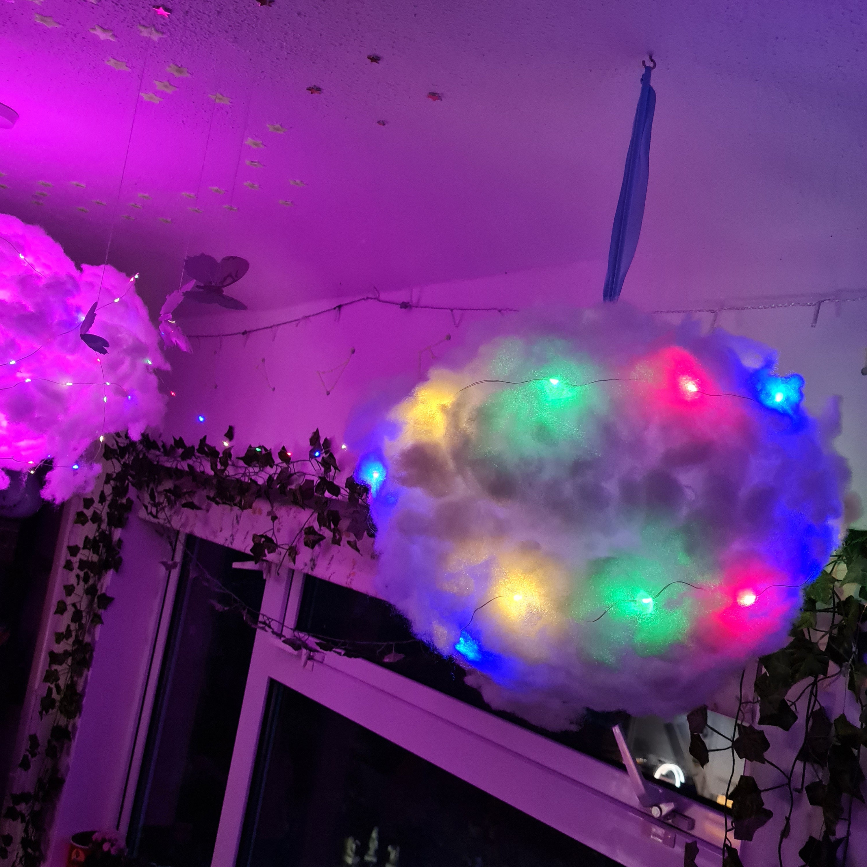 Aesthetic Hanging Cloud Light up Home Decor - Etsy UK