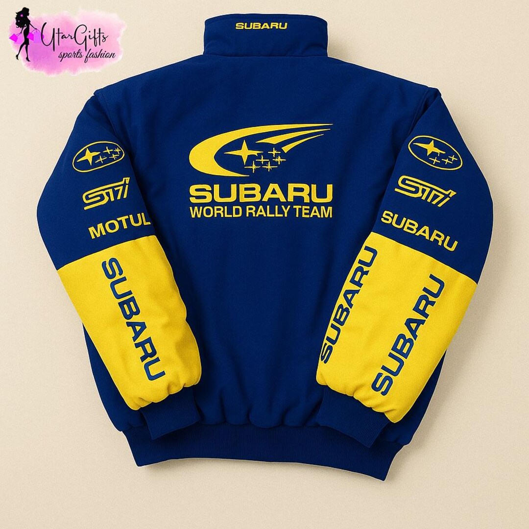 Racing Jacket Subaru F1 Blue Bomber Jacket, Rare Style Streetwear ...