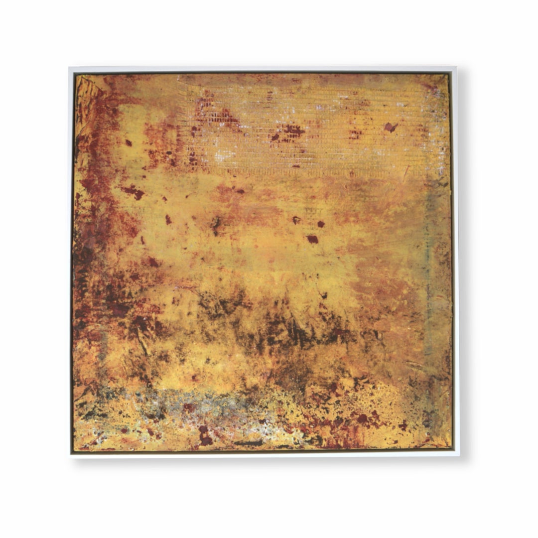 Abstract Painting, Original Painting, Acrylic Painting, Rust-brown ...