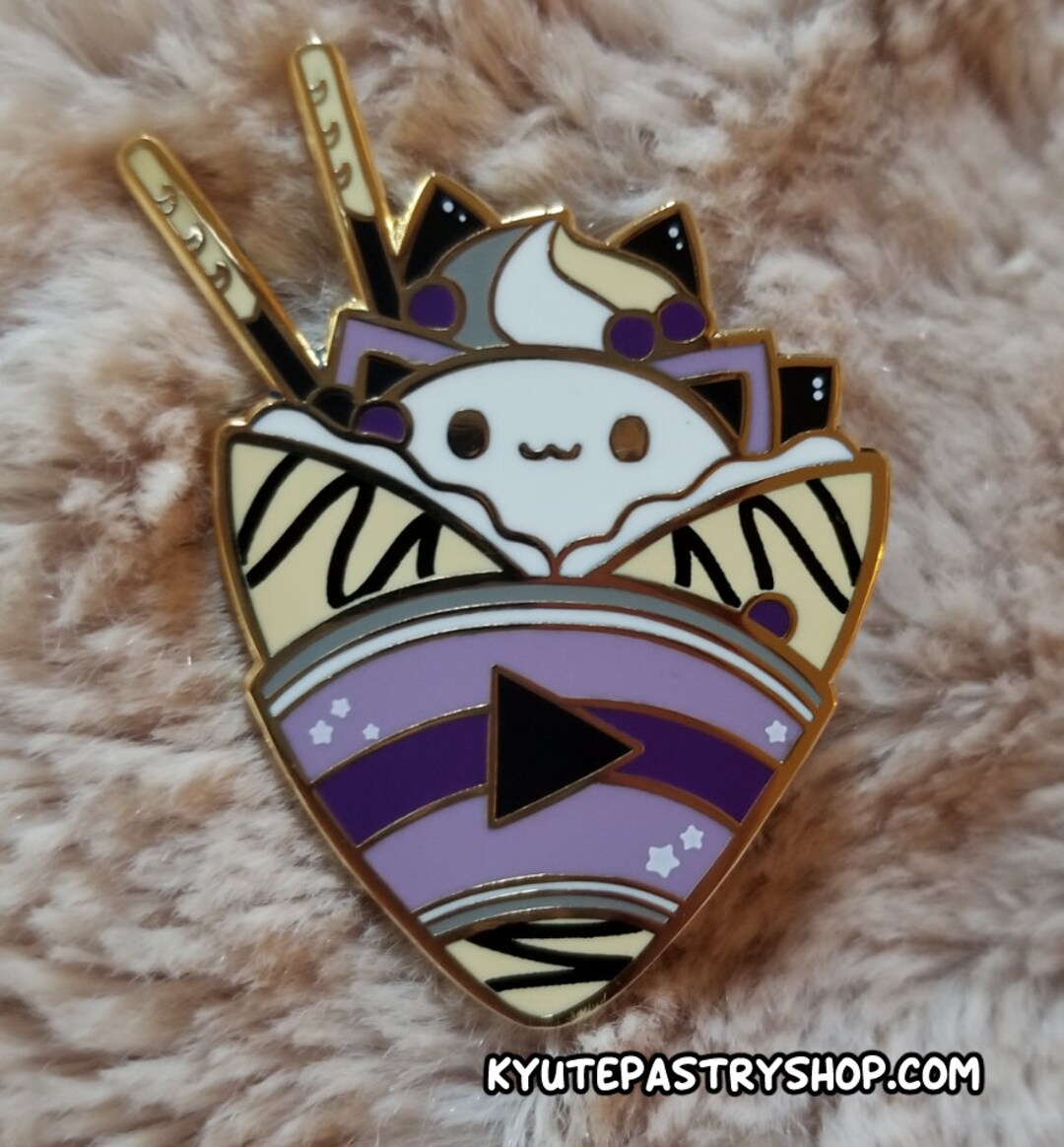 Demi Cat Crepe Pride Enamel Pin - Etsy