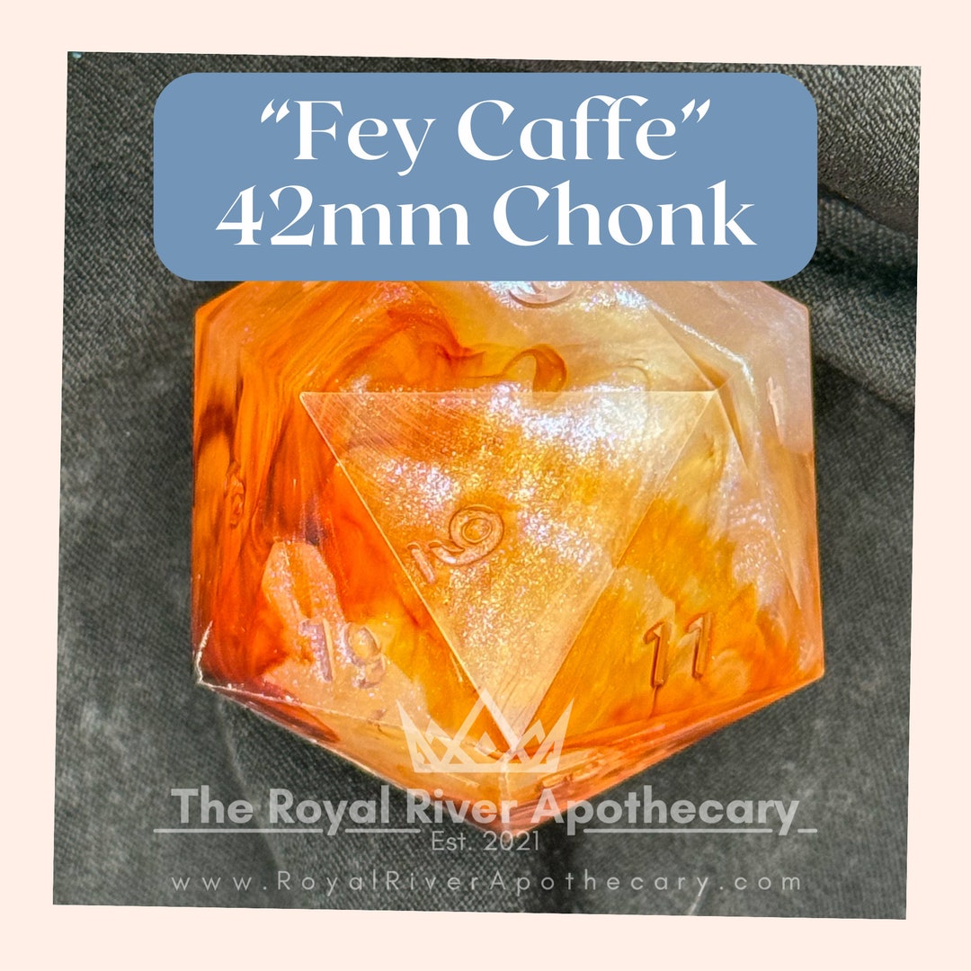 Fey Caffe 42mm Dnd Dice Handmade Dnd Dice Dungeons and Dragons Dice - Etsy