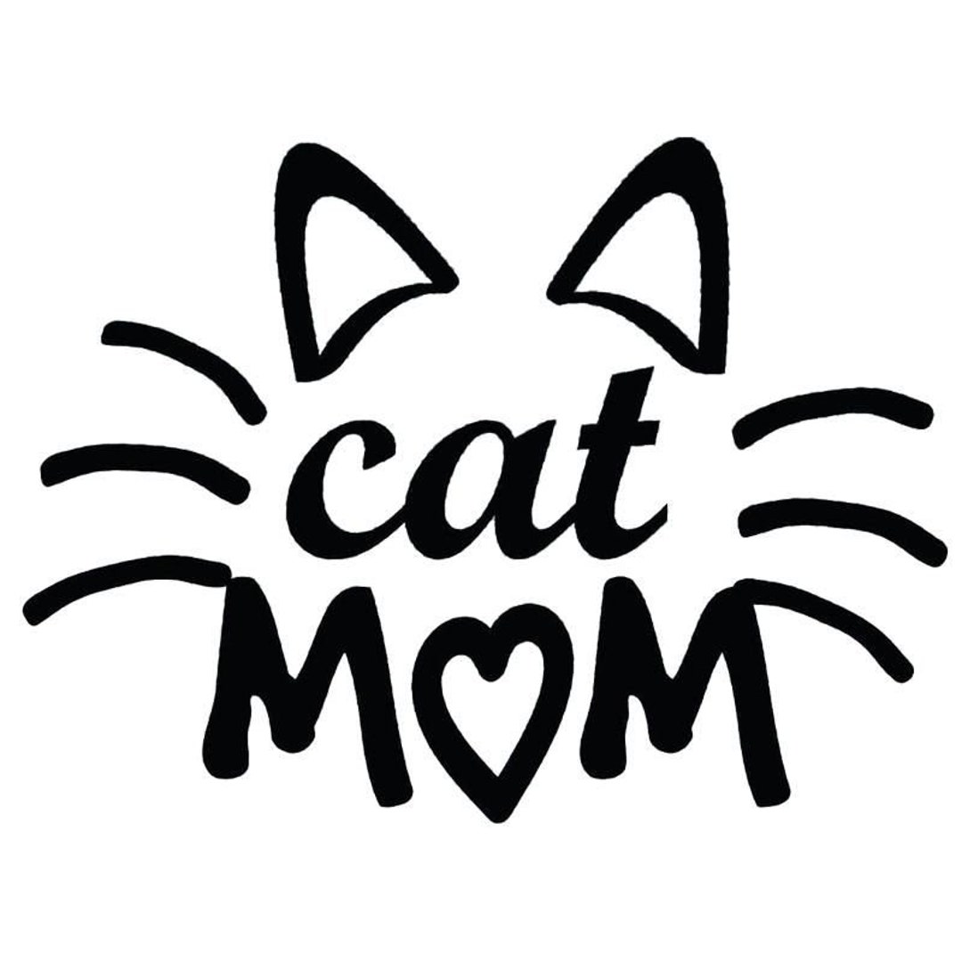 Cat Mom Car Decal - Etsy